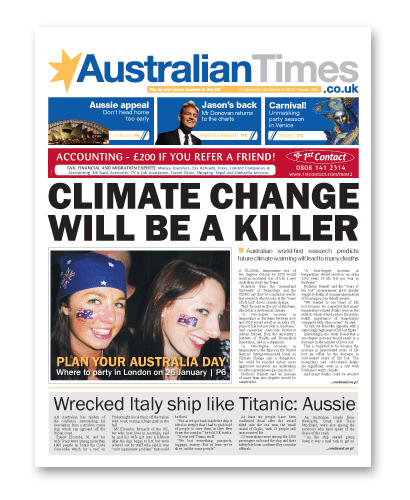 Australian Times weekly newspaper | 17 January 2012 - Australian Times News