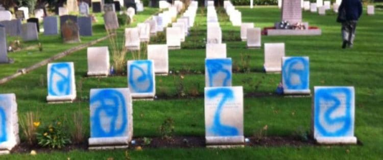 Graffiti of diggers’ war graves in London a “sickening act”