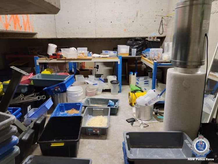Big haul for Sydney cops as they bust clandestine drugs lab